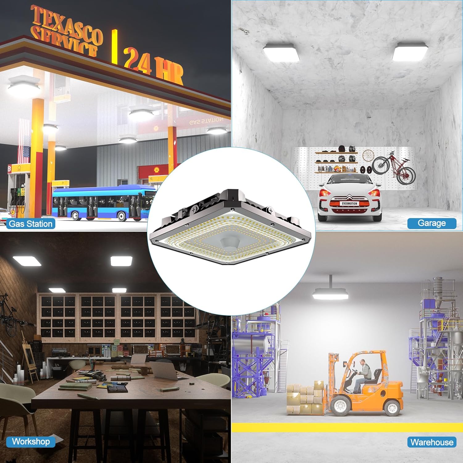 Illuminate Your Outdoor Spaces with LED Canopy Ceiling Lights – Lightdot