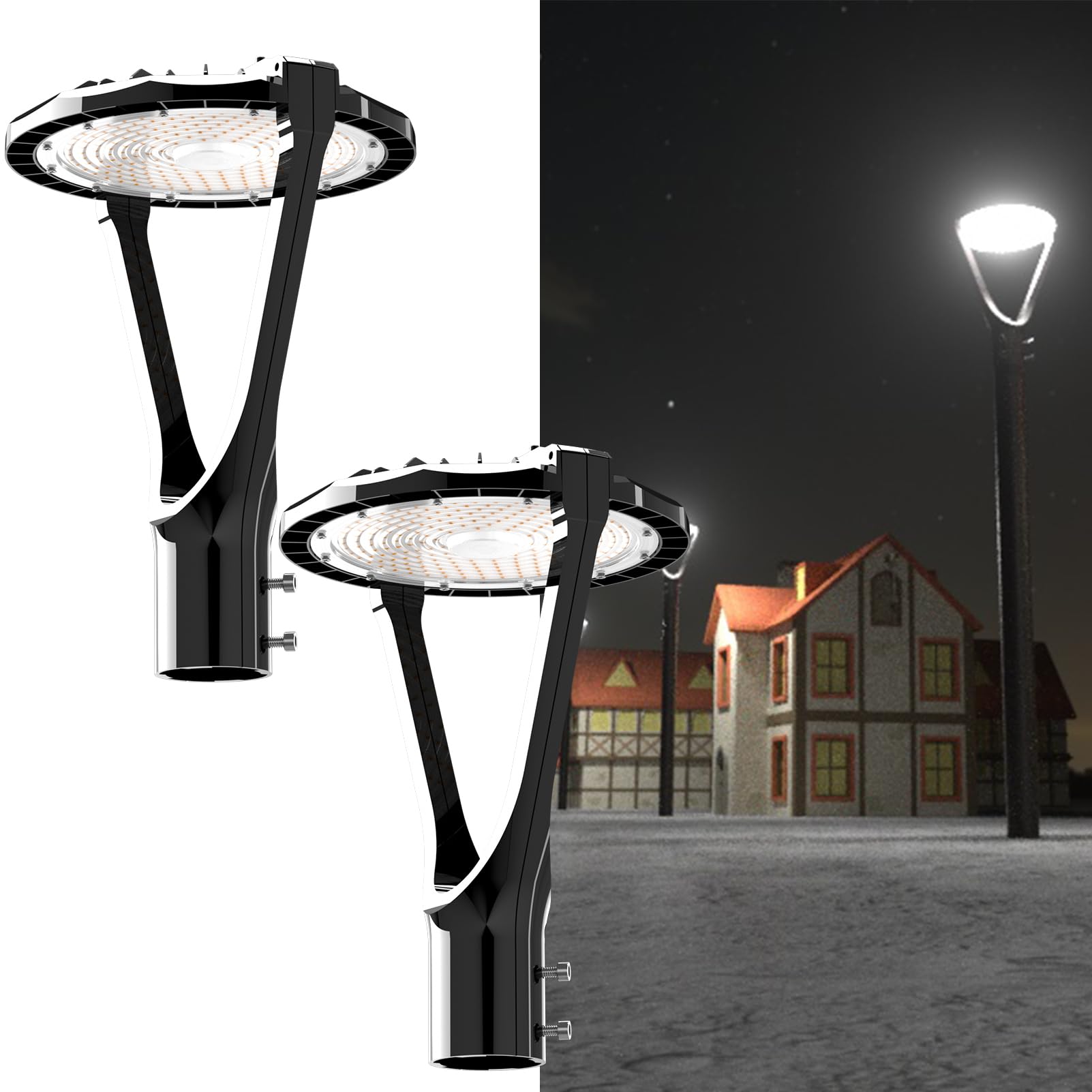 Lightdot LED Post Top Lights 150W Circular Area Light 22500Lm 5000K LE