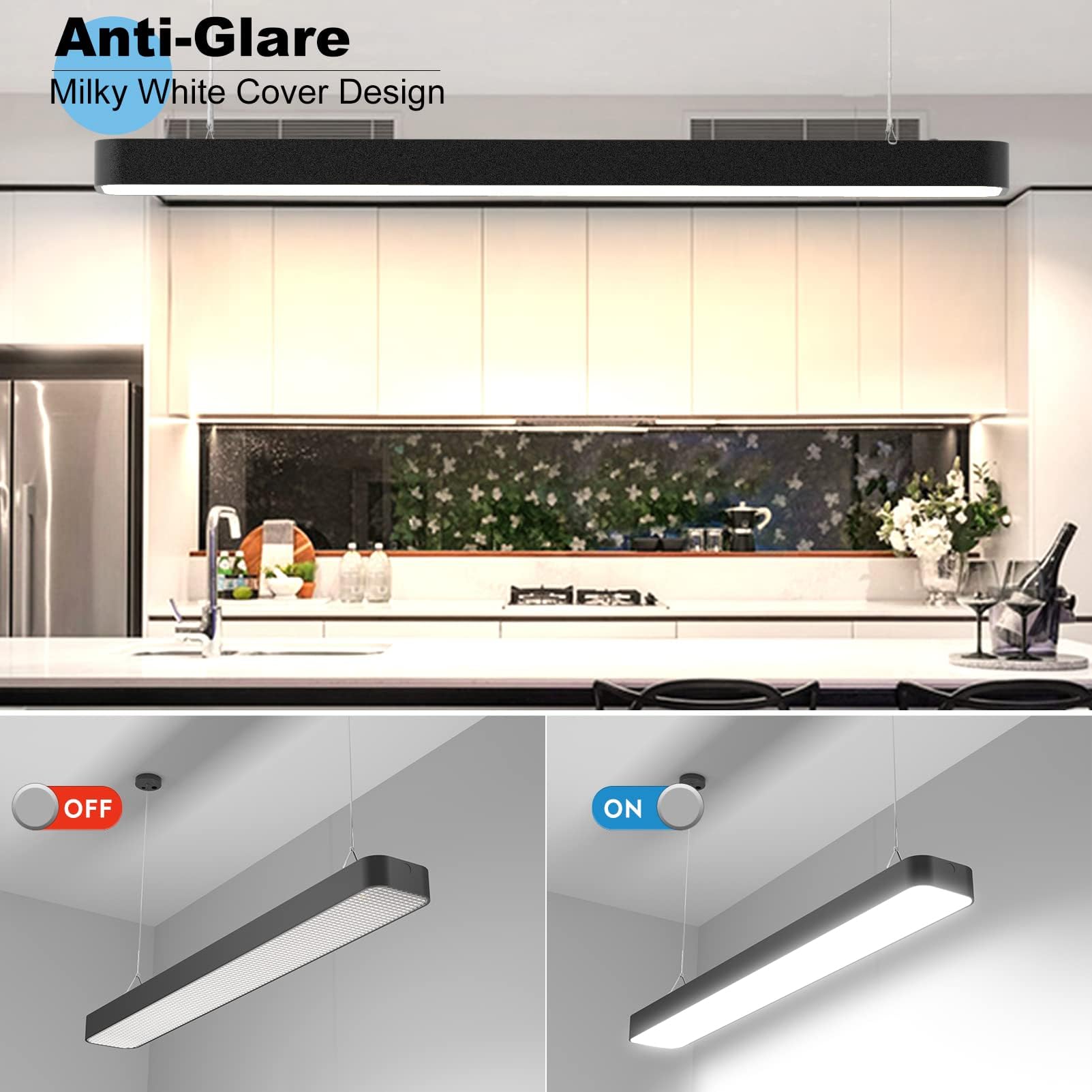 4 Foot LED Wall Mount Light Fixtures for Office & Shop - Lightdot